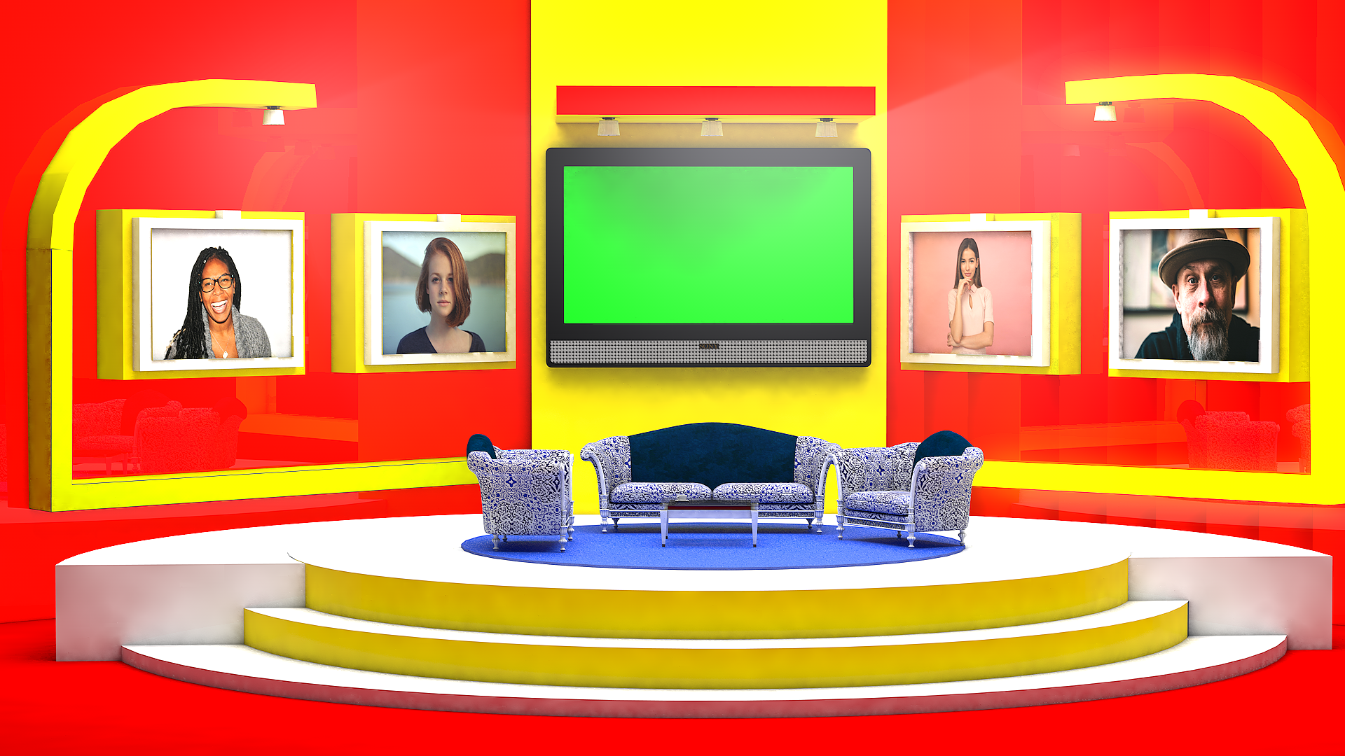 Virtual Studio Set for Talk Show by love_for_world | 3DOcean